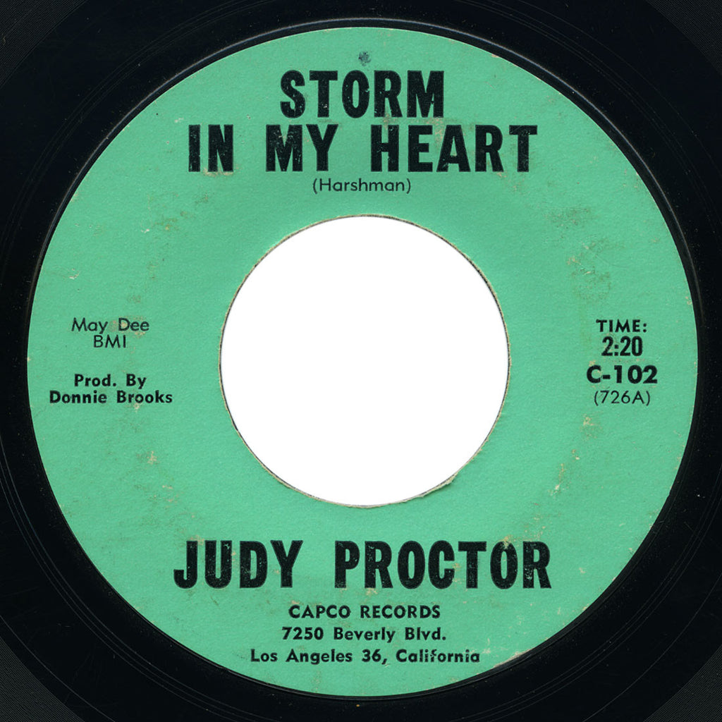 Judy Proctor - Storm In My Heart / Bye Bye Baby - Capco – Bopalacious